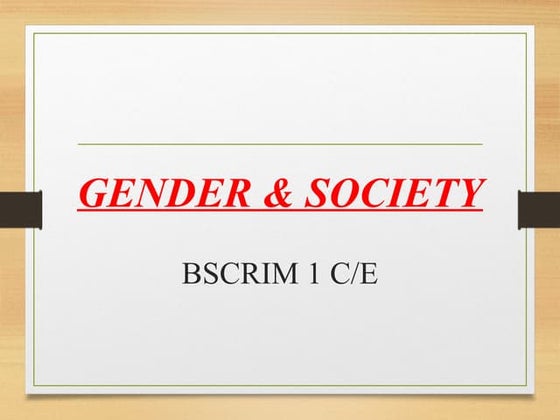 Human Sexuality Dimension | PPT