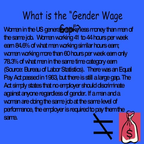 Gender wage gap | PPT
