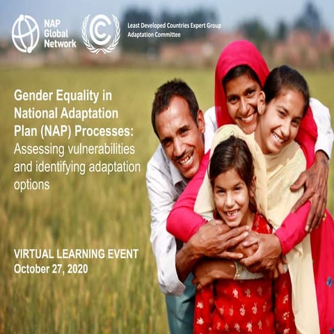 Webinar | Gender Equality in National Adaptation Plan (NAP) Processes: Assessing vulnerabilities ...