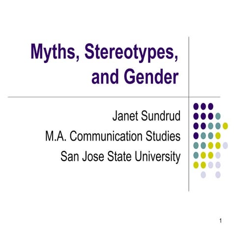 Myths, Stereotypes, and Gender | PPT