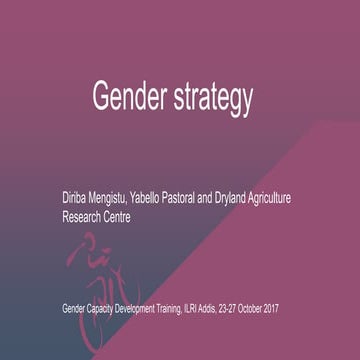Gender strategy | PPT