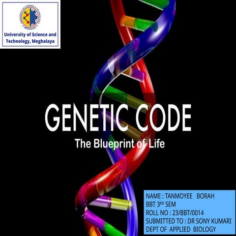 Gene the blue life of life and biological science | PPT