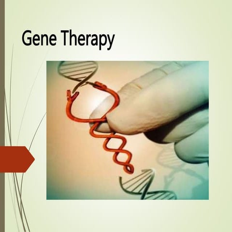 Gene Therapy – Introduction (Ex-vivo and In-Vivo Gene Therapy) - 2024 | PPTX