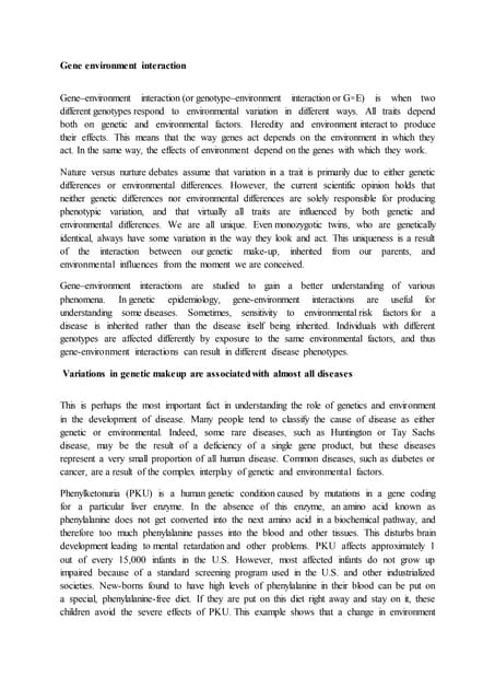 Nature V. Nurture | PPT