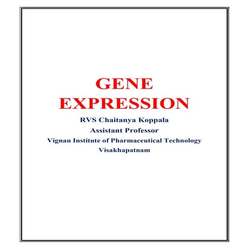 GENE EXPRESSION | PDF