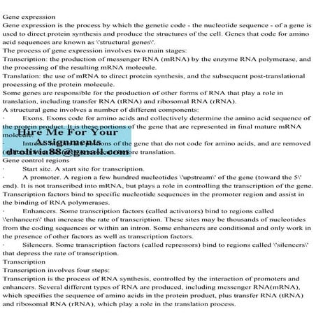 Gene expression system | PPTX