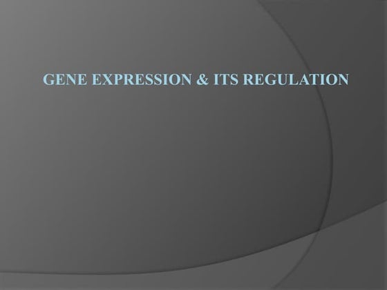 GENE EXPRESSION AND REGULATION.pptx