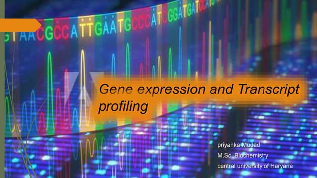 METHODS OF TRANSCRIPTOME ANALYSIS....pptx