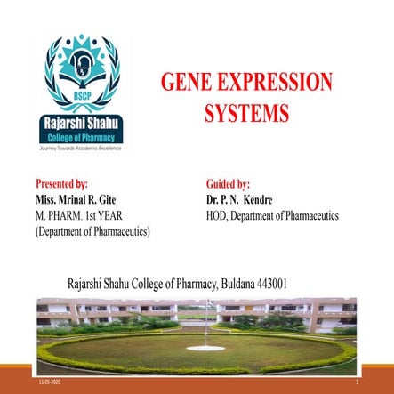 Gene expression systems | PDF