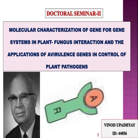 Gene for gene system in plant fungus interaction | PPTX