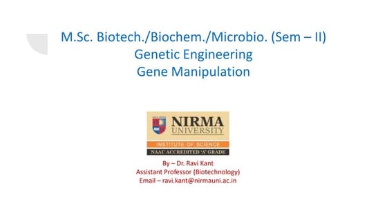 Genome editing techniques | PPTX | Programming Languages | Computing