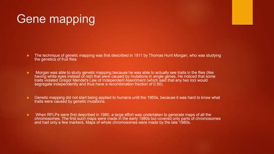 Gene mapping ppt | PPTX