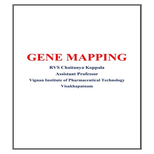 GENE MAPPING | PDF