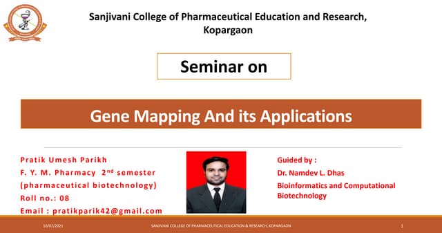 Gene mapping ppt | PPTX