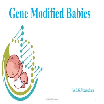 Gene modified babies | PPT