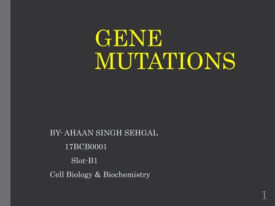 types of mutations sciece term 3 | PPT