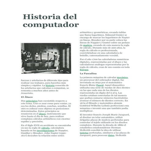 Generación del computador | DOCX | Computing | Technology & Computing