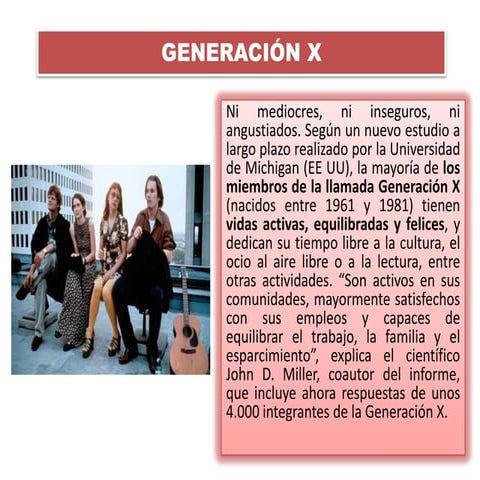 Generación x, y, z. | PPTX