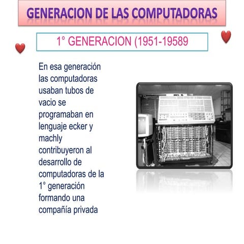 Generacion de las computadoras | PPTX
