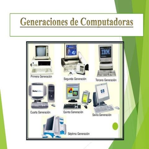Generaciones de computadoras | PPTX