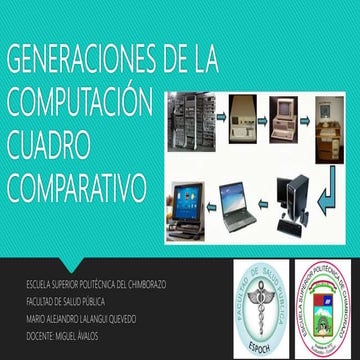 Generaciones de la computación | PPTX | Computing | Technology & Computing