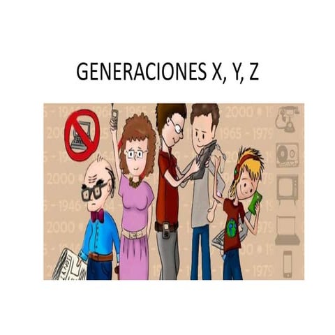 Generaciones x, y, z | PPTX