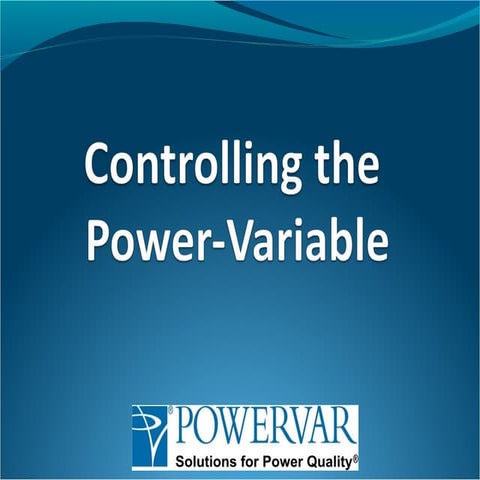 POWERVAR Presentation | PPT | Technology & Computing