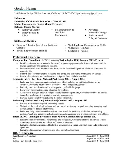 OFFICIAL resume | DOCX | Food & Drink