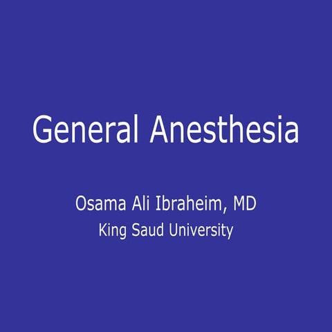 Stages of anesthesia | PPTX