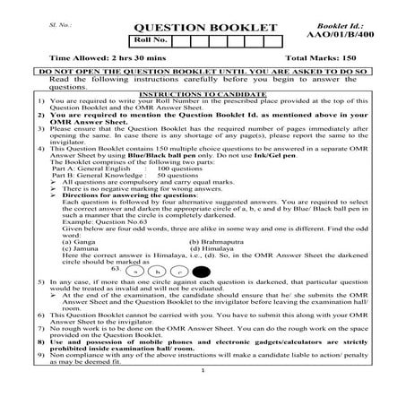 General-english-question-papers.pdf for different exams | PDF