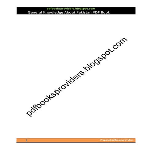 General knowledge-about-pakistan- | PDF