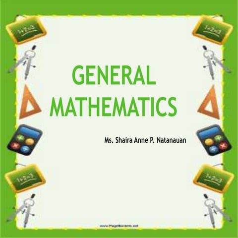 General mathematics-function | PPTX