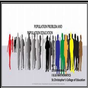 POPULATION PROBLEM AND POPULATION EDUCATION | PPTX
