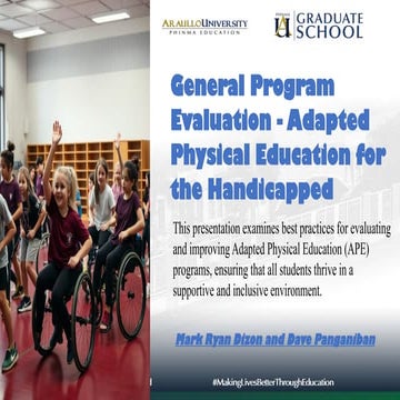 General-Program-Evaluation-Adapted-Physical-Education-for-the-Handicapped.pptx