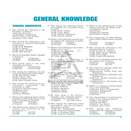 General Knowledge | PDF