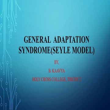 Stress and adaptatiton | PPTX