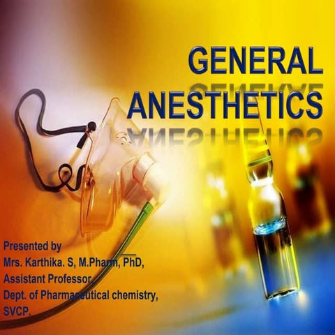 General anaesthesia | PPTX