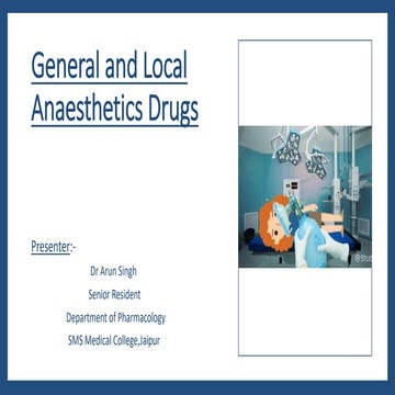 Local anaesthetics | PPTX