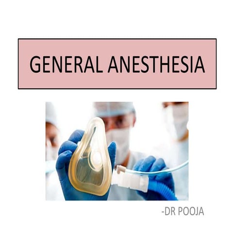 General anesthesia | PPTX