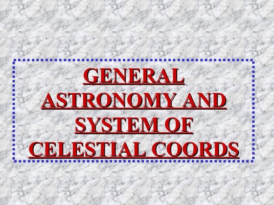 Horizon system of coordinates | PPT