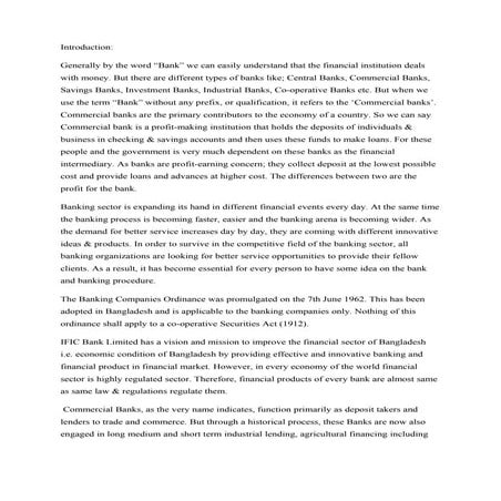 General banking practice of ific | DOC | Business Banking & Finance ...