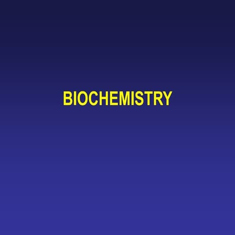 General biochemistry | PPT