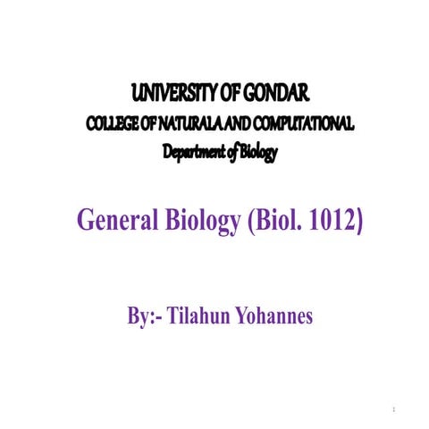 General Biology- | PPTX | Chemistry | Science