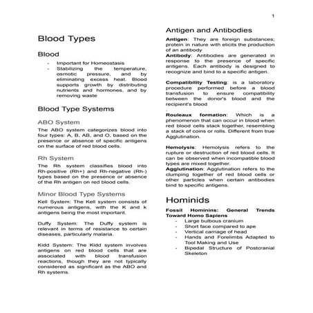 General Biology 2 Reviewer.pdf | Blood Disorders | Diseases and Conditions