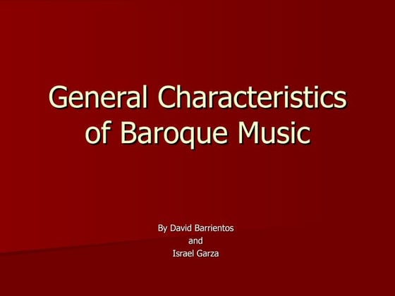 Music of the baroque period ( 1685 1750 ) | PPTX | Classical Music | Music