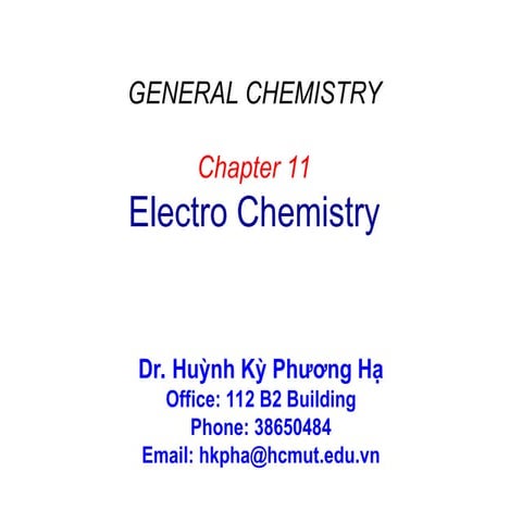 Comprehensive Guide to Electrochemistry and Redox Reactions in General ...