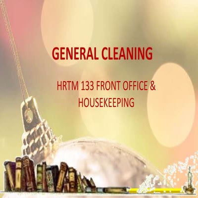 General cleaning | PPTX