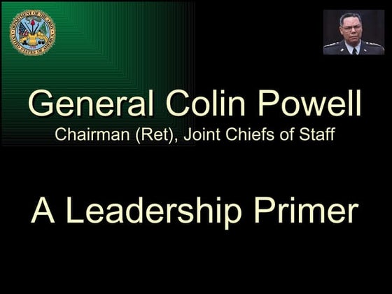 Colin Powells 18 Lessons For Leaders | PPT
