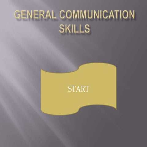 General communication skills | PPT