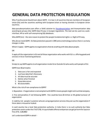 An Introduction to Data Protection | PPT